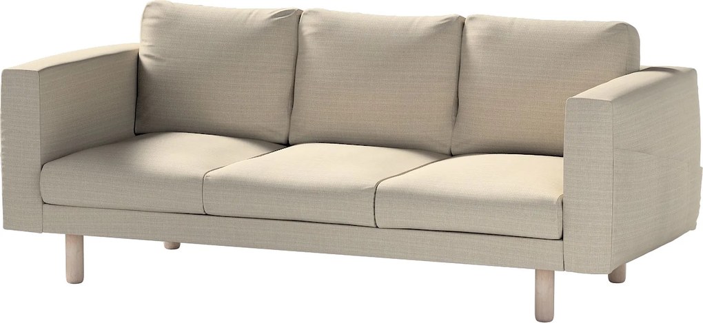 Potah na pohovku IKEA Norsborg 3-místná barva béžová látka pletený vzor