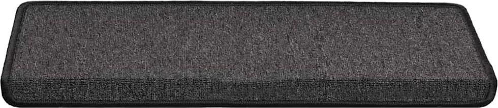 Schodové rohože 30 ks 65 x 21 x 4 cm antracitové s obdélníkovým okrajem 3365765