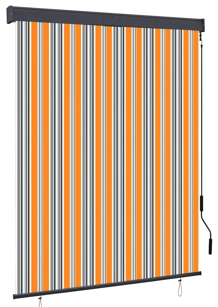Venkovní roleta 140 x 250 cm žlutomodrá 145968