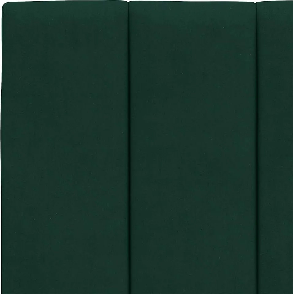 Postel s matrací Hanko tmavě zelená 140 x 190 cm samet 3208595