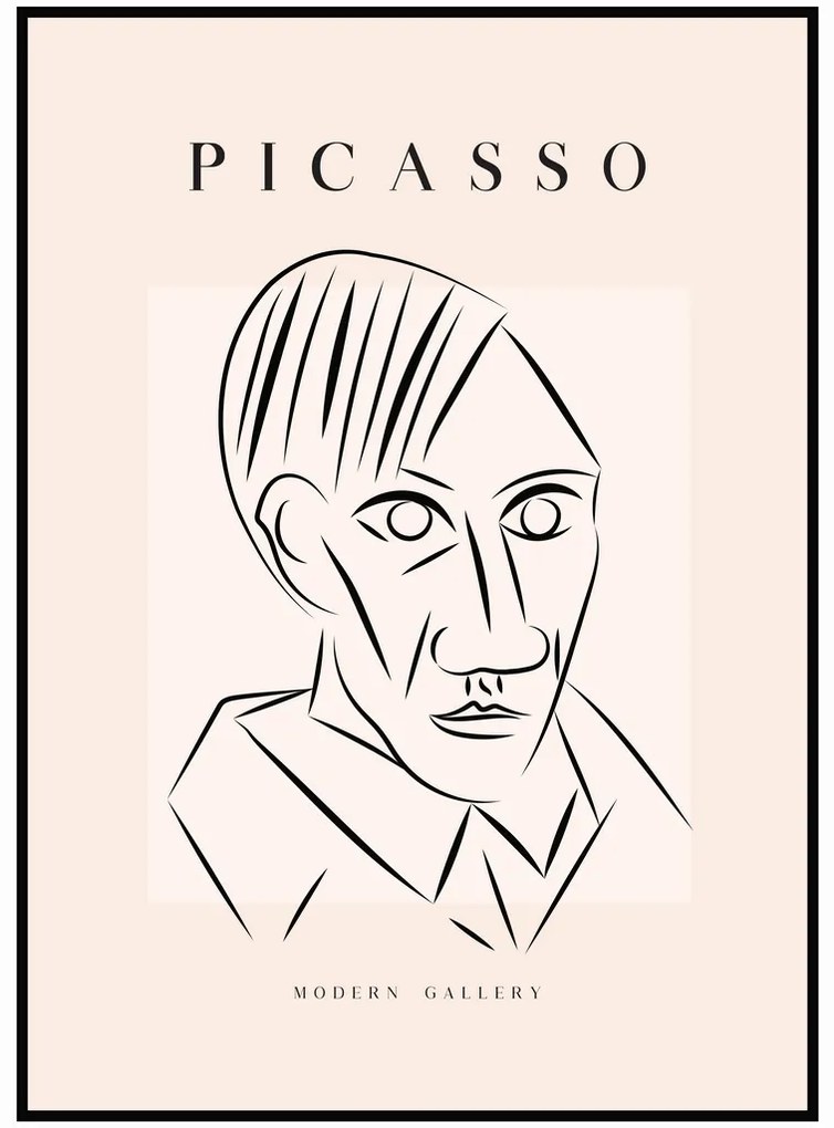 Pablo Picasso - Autoportrét A4 (21 x 29,7 cm)