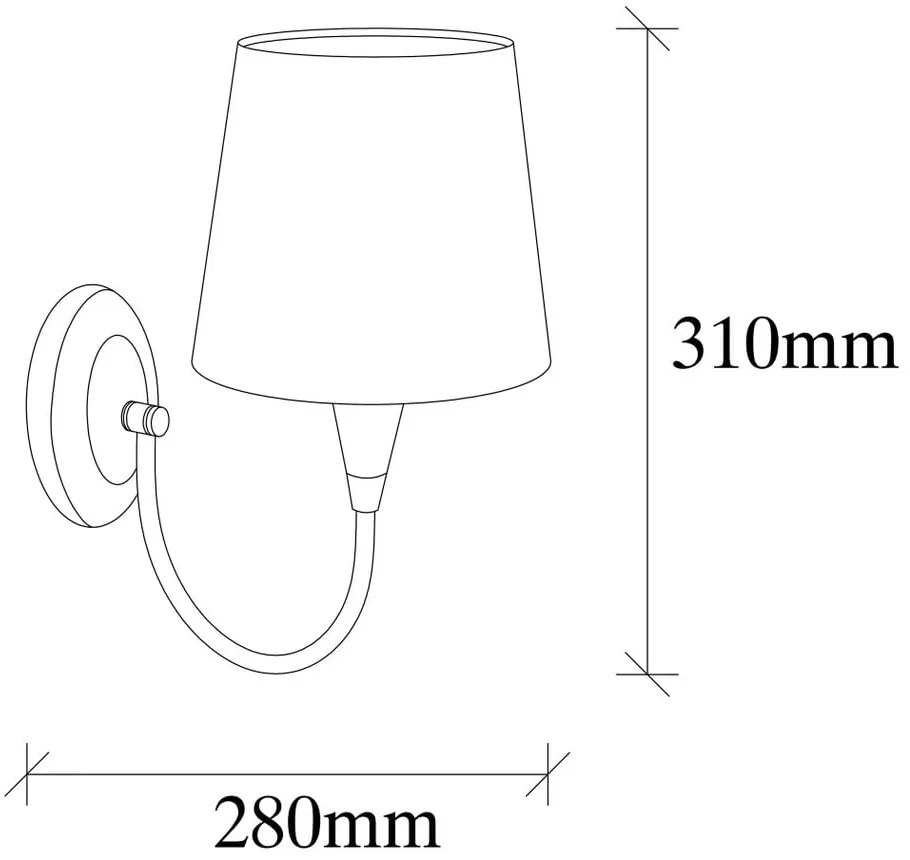 Béžové/ve zlaté barvě nástěnné svítidlo Patrick – Opviq lights