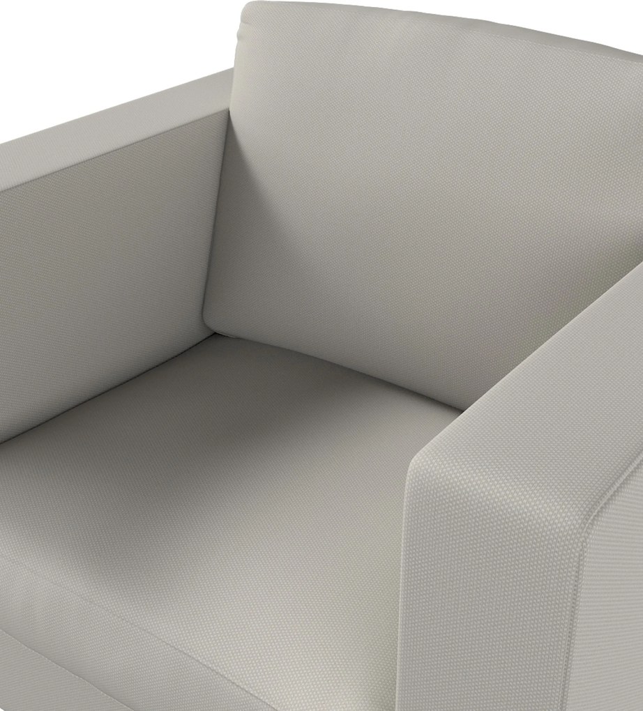 Potah na křesko IKEA Karlanda, krátký barva šedá látka pletený vzor