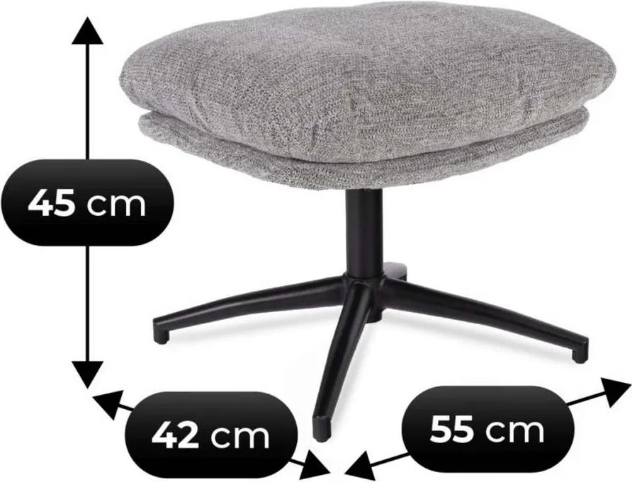 Houpací křeslo Sanur, šedá