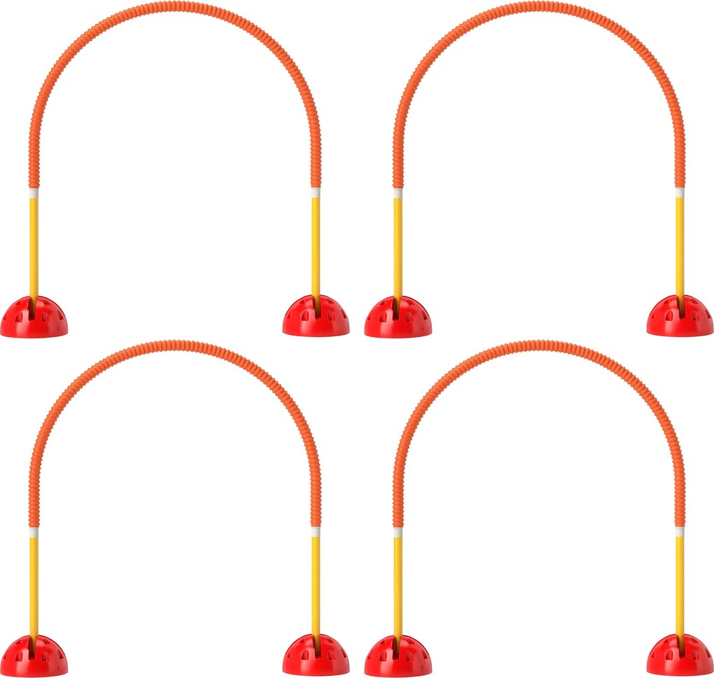 Výcviková sada pro psy se 4 nastavitelnými dvířky, taška na přenášení, žlutá a oranžová barva