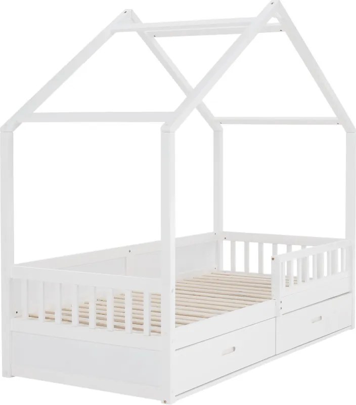 Postel Montessori BIANKA 90x200, masiv bílá Kondela 0000396817