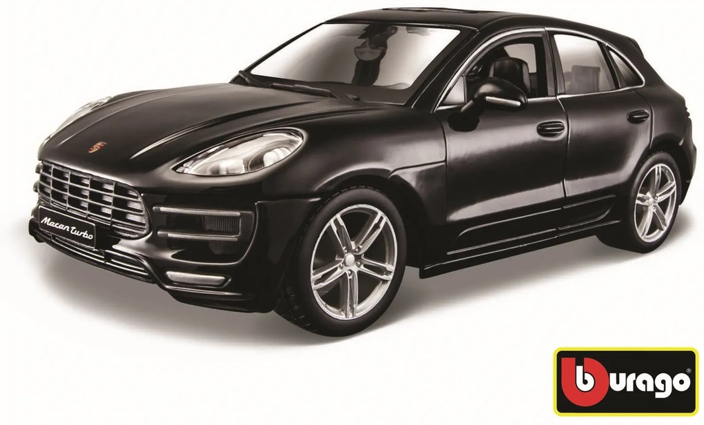 Kovový model bburago porsche macan black