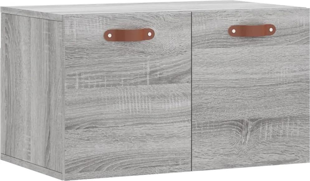 vidaXL Nástěnná skříňka 60 x 36,5 x 35 cm kompozitní dřevo [830002] Barva: Černá