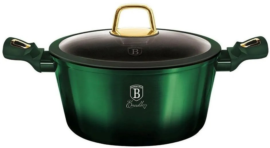 Berlingerhaus berlingerhaus kastrol s poklicí a titanovým povrchem 24 cm emerald collection bh-6058