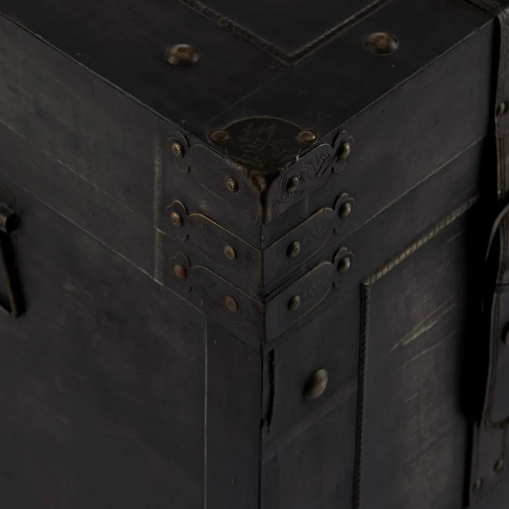 Sada 3 dřevěných dekorativních truhlic Furnhouse Trunks Straight