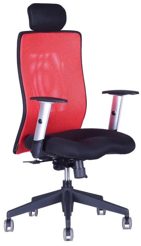Office Pro Kancelářská židle na kolečkách Office Pro CALYPSO XL SP4 – s područkami a podhlavníkem Červená 13A11