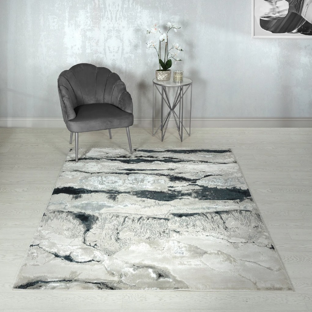 Šedý  koberec Beethoven Quartz Rozměry: 240x340 cm