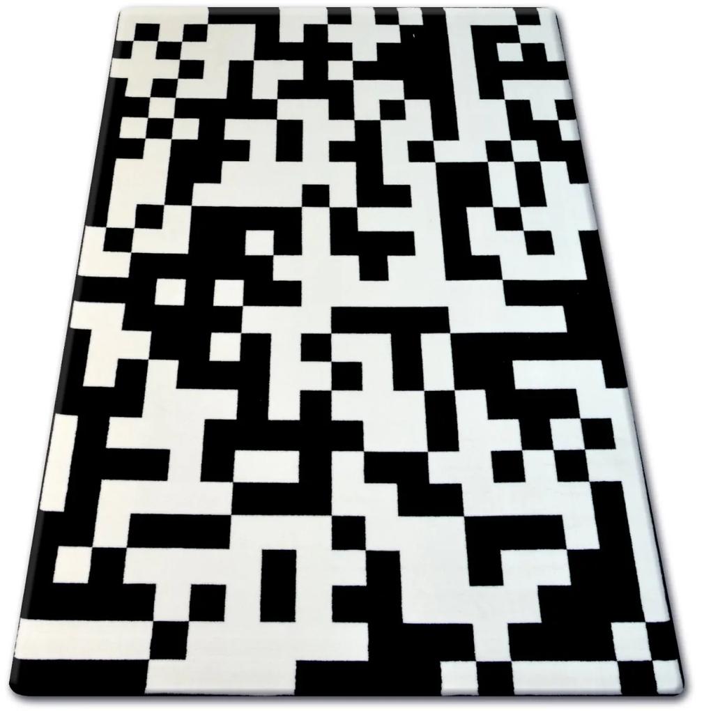 Kusový 3D koberec Flash Tetris bílý 160x225