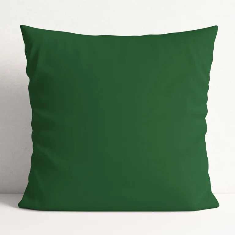 Goldea bavlněný povlak na polštář - tmavě zelený 30 x 50 cm