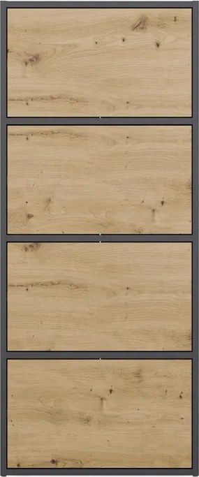 FALCO Komoda Almona 4D antracit/dub artisan