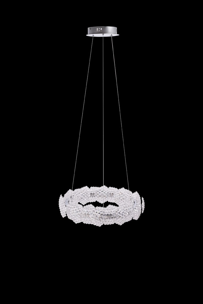 Toolight Závěsné LED osvětlení Crystal LE2 MS017-CP chrom 57 cm