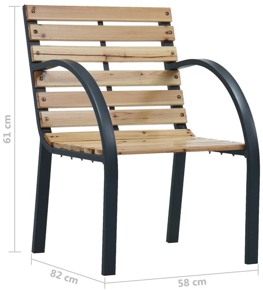 Zahradní židle - 2 ks | dřevo