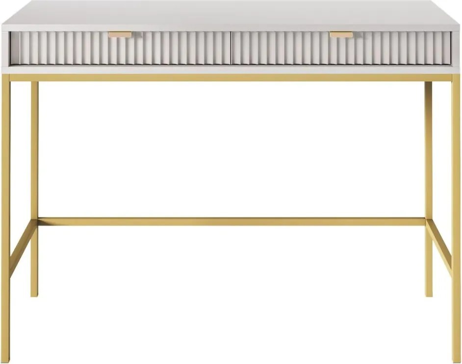 Toaletní stolek Nova (T104), konzole do předsíně, šedá/zlatá