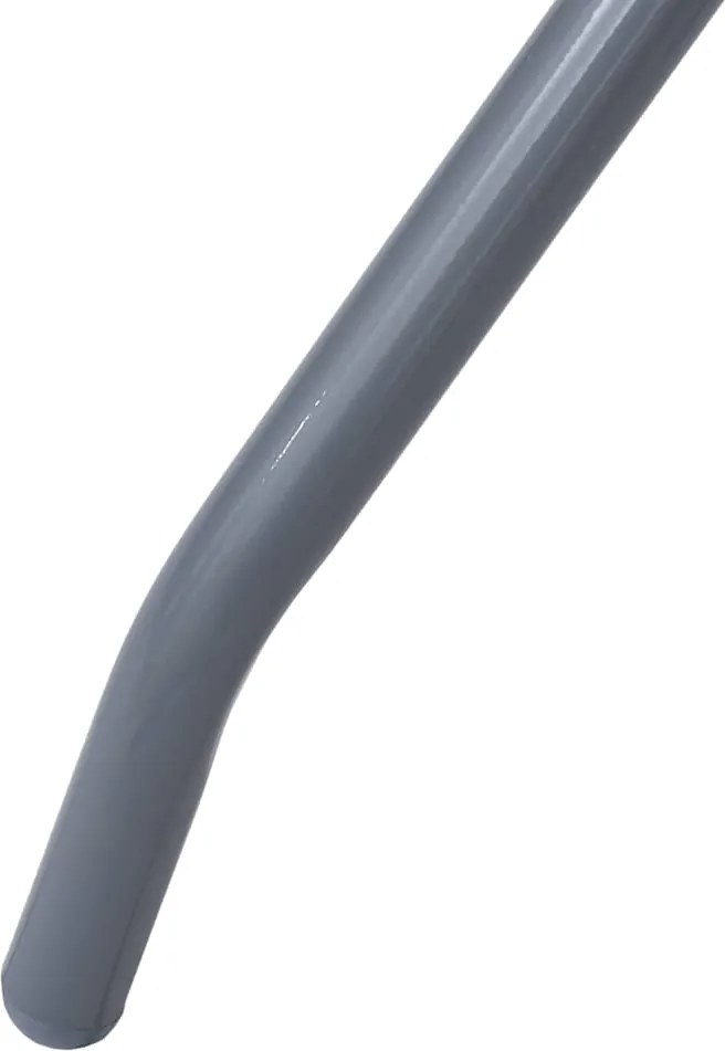 Zahradní stůl světle šedý 80 cm ocel a sklo 312215