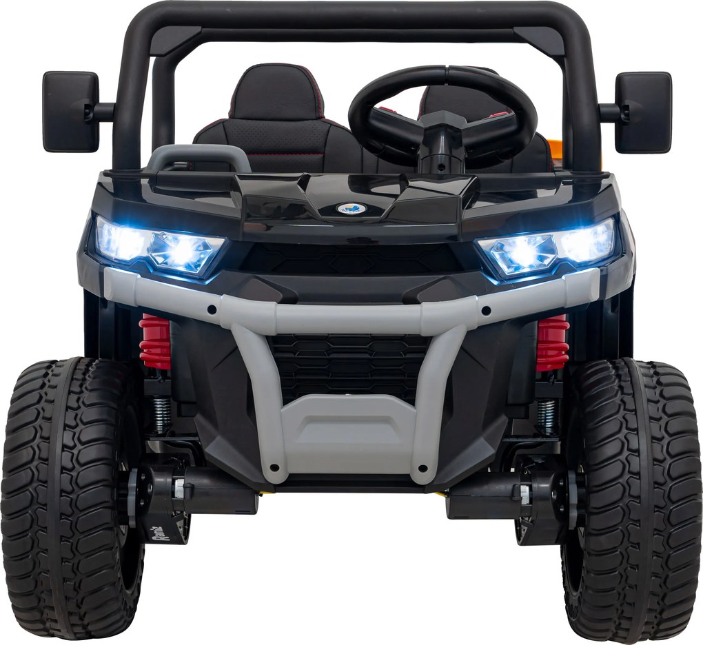 Ramiz Dětské auto Pick-Up Speed 900 černé + pohon 4x4 + pohyblivá korba