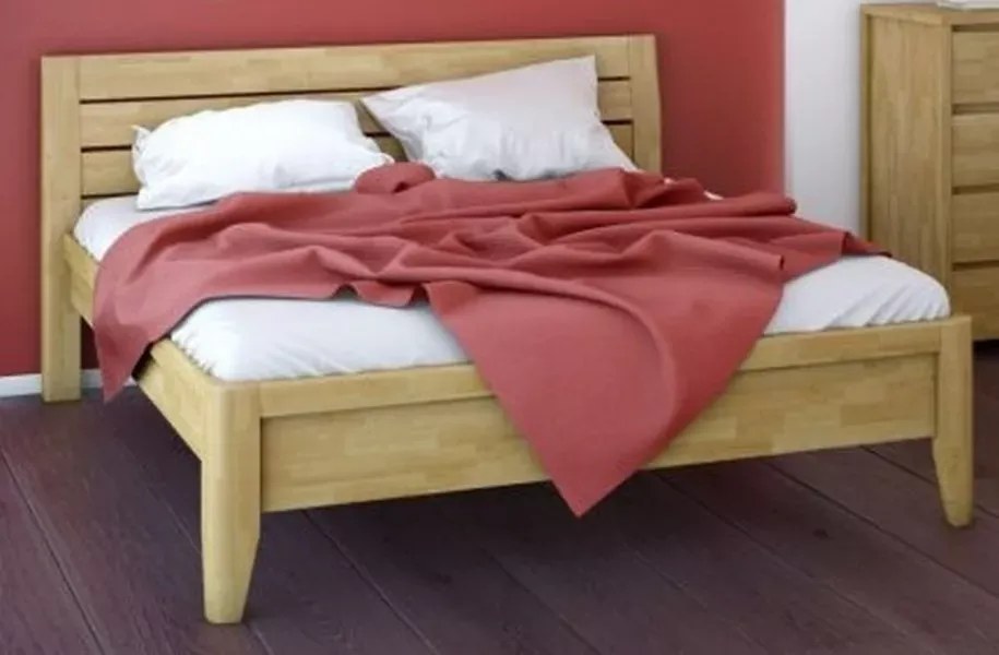 Lucatec Dřevěná postel Nicolas 200x140 Divoký jasan