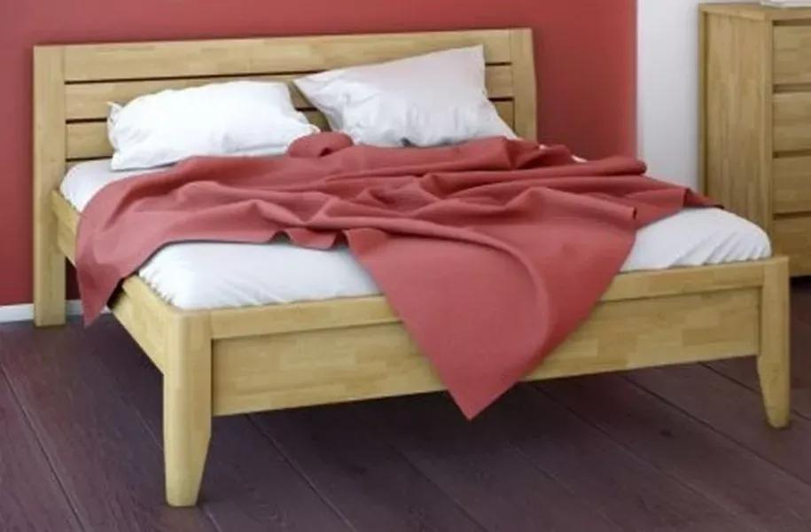 Lucatec Dřevěná postel Nicolas 200x90 Jádrový buk