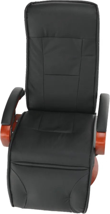 Masážní křeslo, elektrické, černé, ARTUS 2