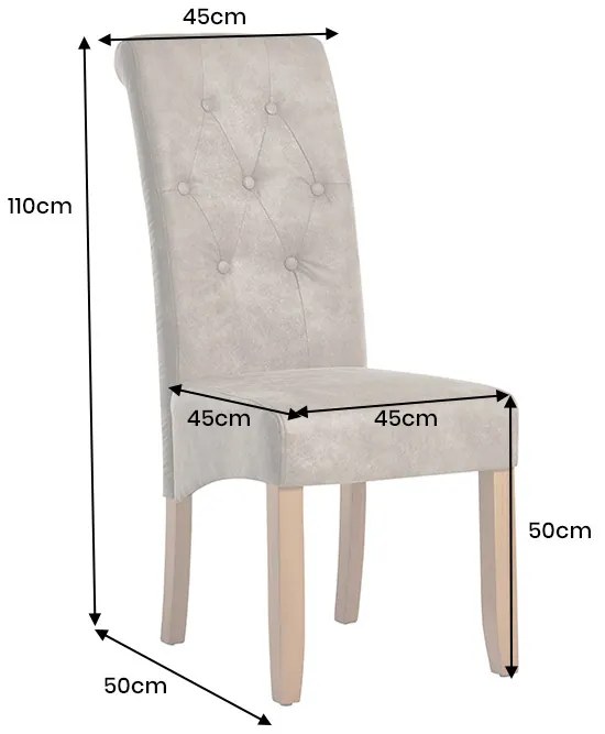 Designová jídelní židle Eileithya taupe