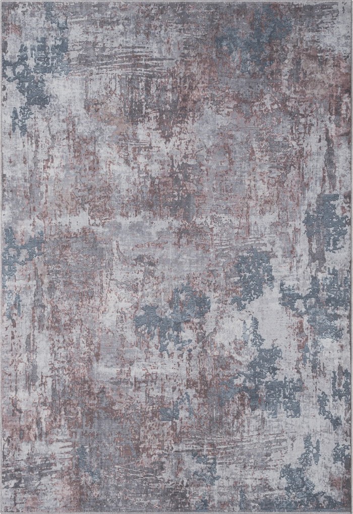 My Flair, Kusový koberec Avery grau/blau/braun – na ven i na doma, 160x230, šedá, chodba / předsíň