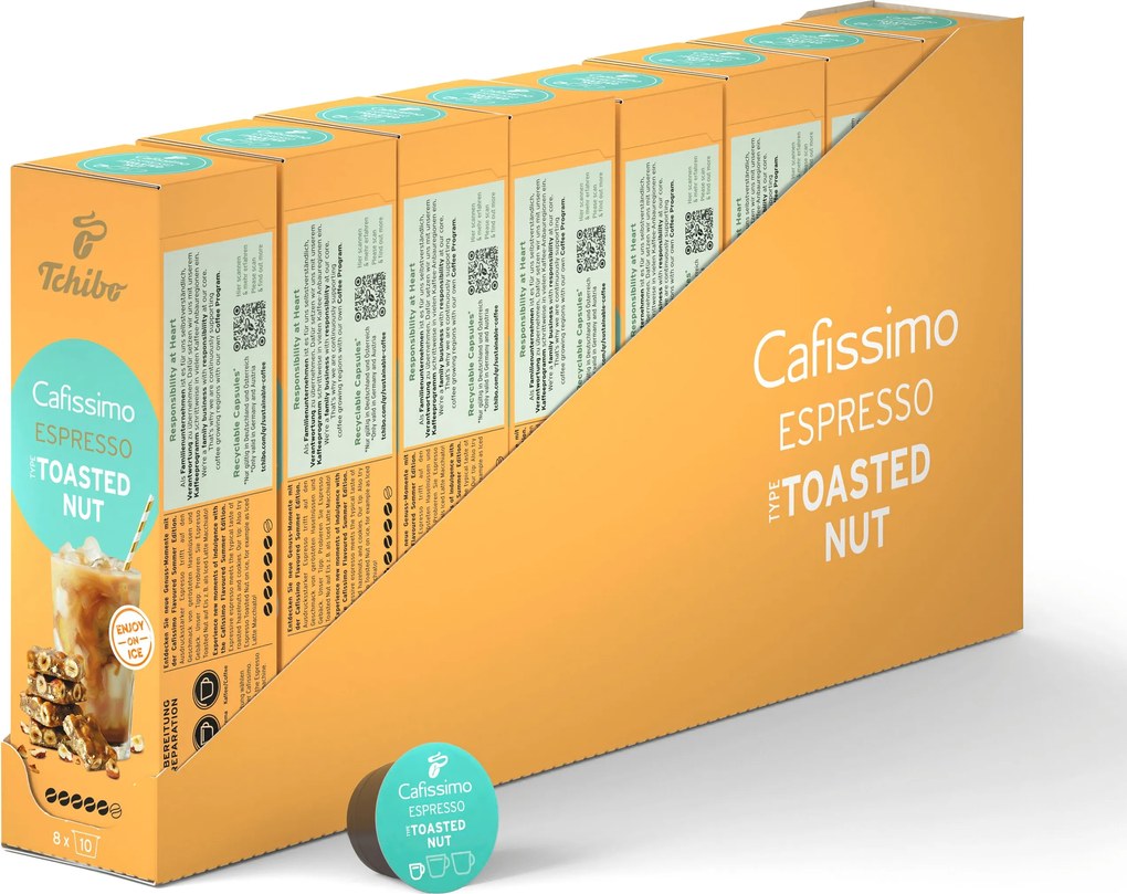 Cafissimo Flavoured Espresso – Tostaed Nut – 80 kapslí - Intenzita: 5/6