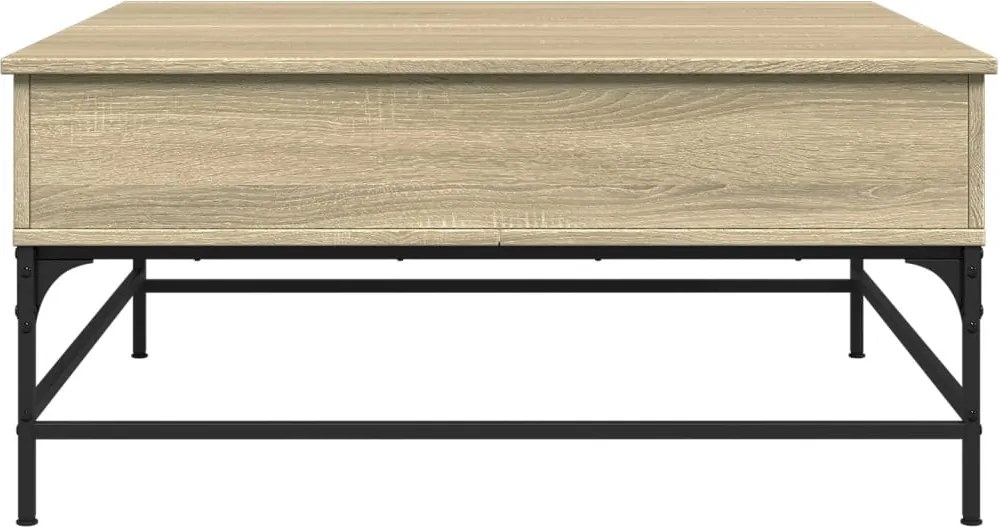 Konferenční stolek dub sonoma 95 x 95 x 45 cm kompozit a kov 3217065