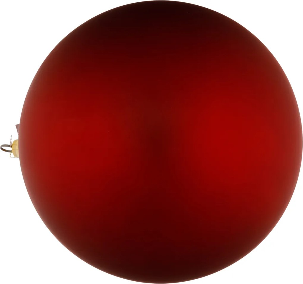 Velká vánoční koule 40 cm, červená, matná, UV