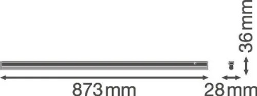 LED svítidlo LEDVANCE Linear Compact Switch 900mm 12W/3000K teplá bílá