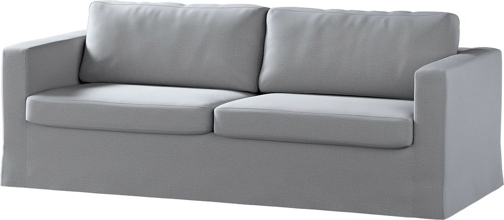 Potah na pohovku IKEA Karlstad 3-místná, nerozkládací, dlouhý barva šedá látka sametová