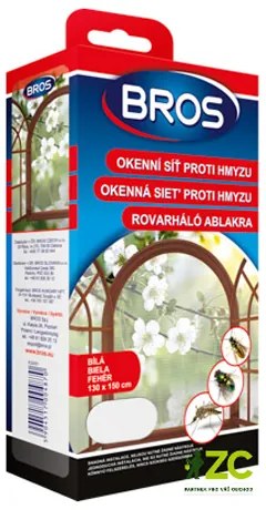 Síť proti hmyzu na okno BROS 150x130cm bílá