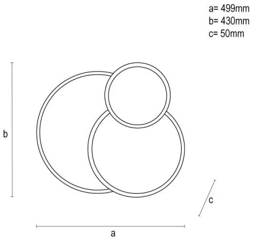 LED Stmívatelné stropní svítidlo LED/60W/230V 3000-6500K černá +dálkové ovládání