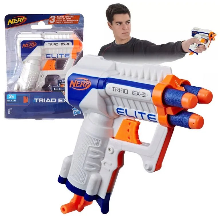 ZA4578 HASBRO Mini pistole - Nerf - N-Strike Elite Traid Ex-3