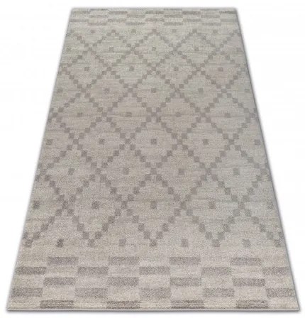 koberec SOFT 8047 RUTA BOHO, krémový, recyklovatelná bavlna ba velikost 120x170 cm | krásné koberce cz