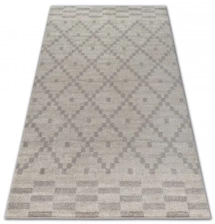 koberec SOFT 8047 RUTA BOHO, krémový, recyklovatelná bavlna ba velikost 160x220 cm | krásné koberce cz