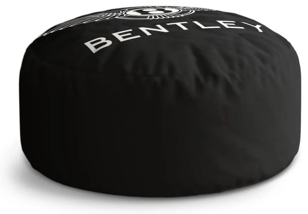Sablio Taburet Circle Logo Bentley Černý: 38x48 cm