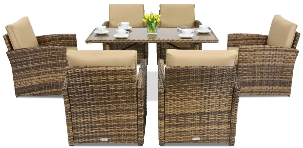 Zahradní nábytek Monaco Premium 6 Garden Point hnědý