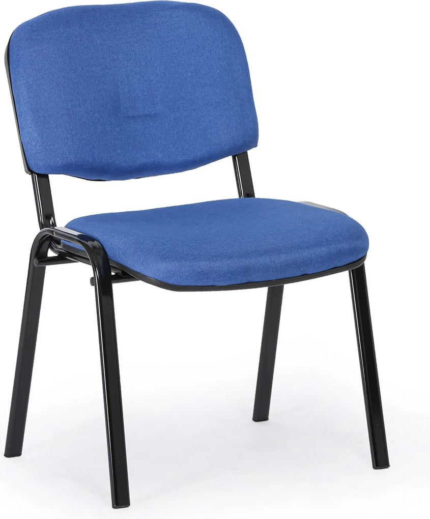 Konferenční židle VIVA PLUS - černé nohy, modrá