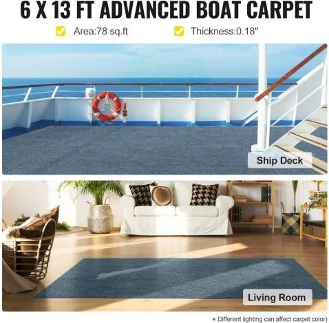 Marine Carpet 1,83 × 3,96 m Lodní kobercové koberce Vnitřní Venkovní koberce