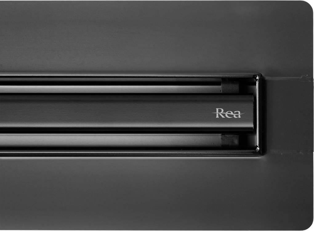 Rea Neox Slim Pro, sprchový odtokový žlab 70cm, černá matná, REA-G2709