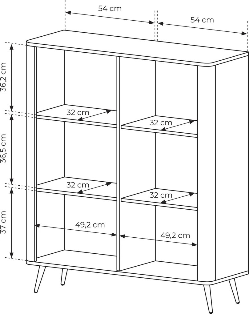ALFASHOP LANTE béžová komoda 2D