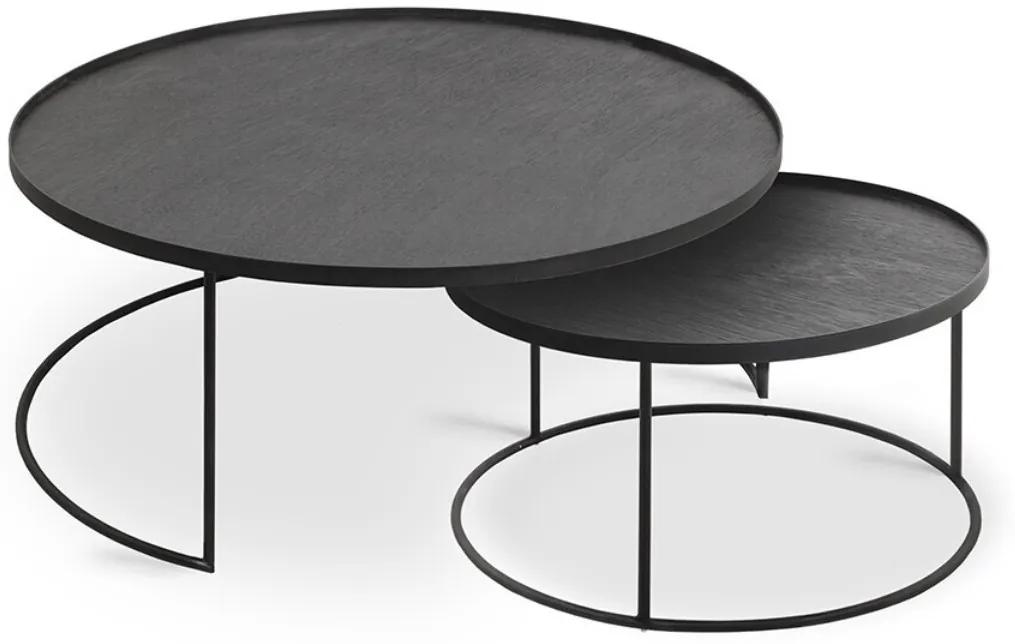 Designové konferenční stolky Round Tray Coffee Table Set Large