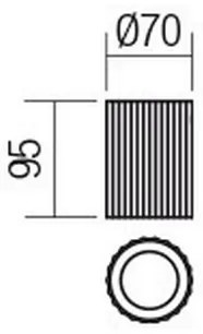 Redo 01-2585 - Bodové svítidlo DELPHI 1xGU10/7W/230V pr. 7 cm zlatá