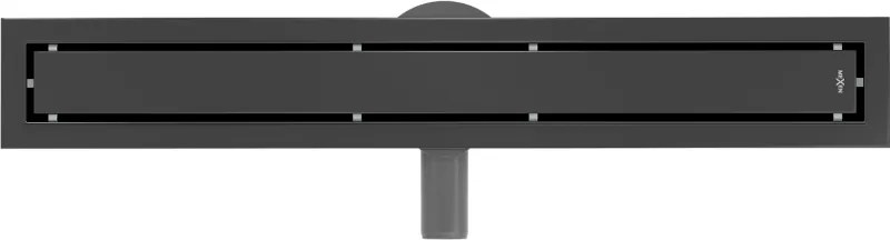 Mexen Flat 360°, nerezový sprchový žlab vzor M13 2v1 pro vložení dlažby 70 cm, černá matná, 1710070-40