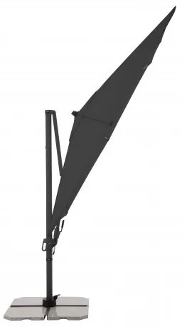 Zahradní slunečník s boční nohou Derby DERBY DX 280 x 280 cm- antracit