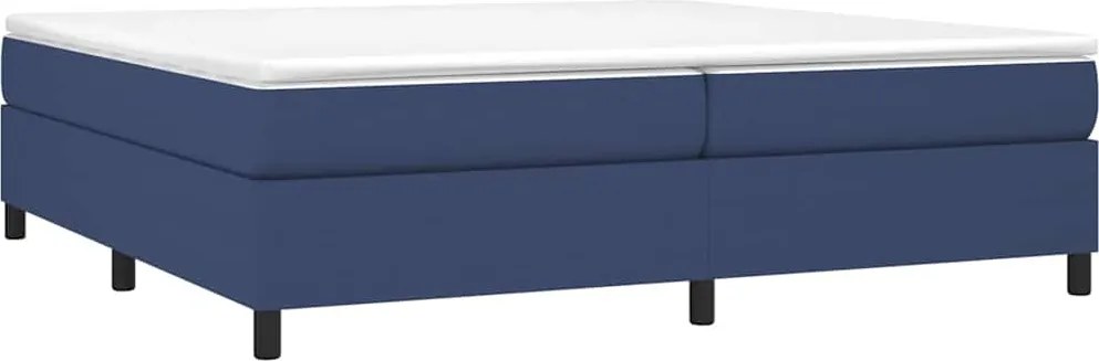 Rám postele s boxspringem modrý 200 x 200 cm textil 3120892